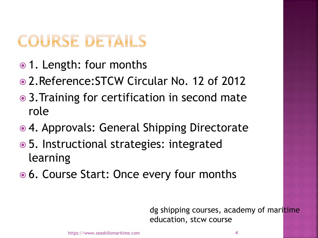 PPT - Best Maritime Academy Tamilnadu|STCW courses|2nd Mate function PowerPoint Presentation ...