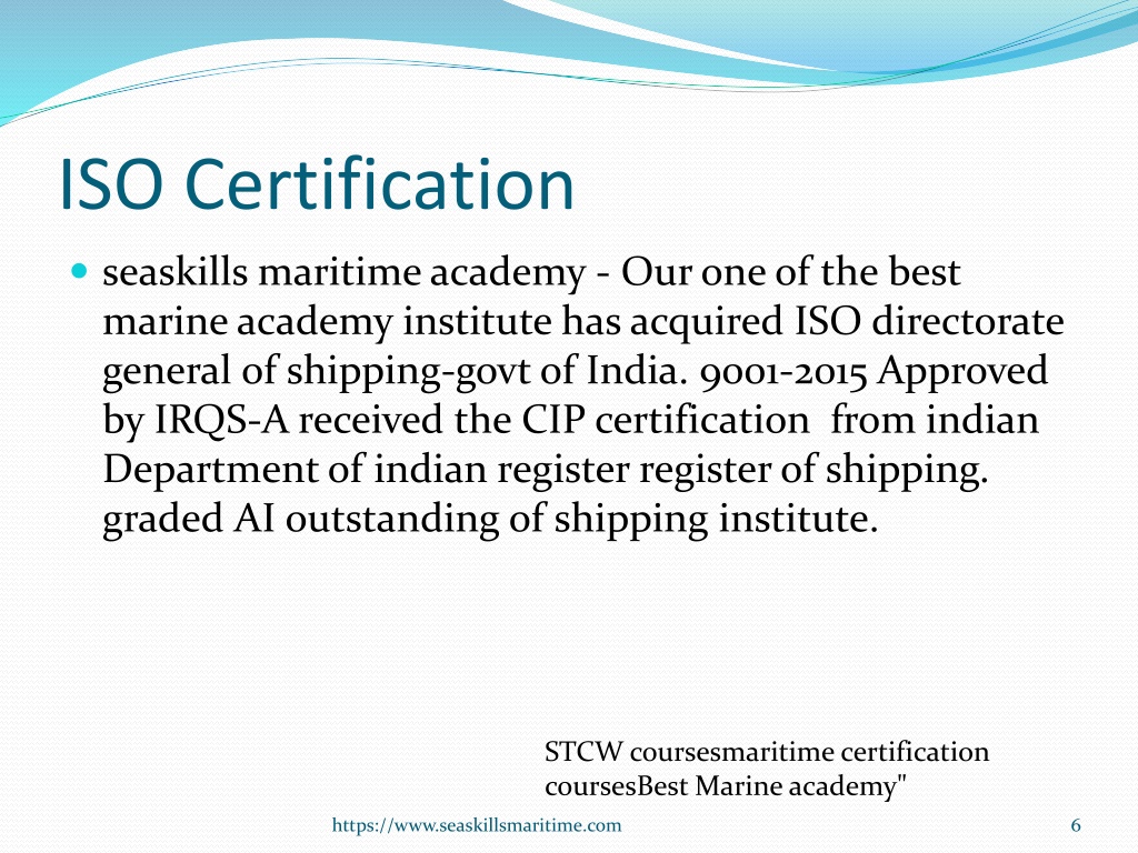 PPT - Maritime Certification Courses|Best maritime Academy|STCW courses ...
