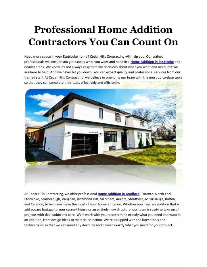 PPT - Cedar Hills Contracting PowerPoint Presentation, free download - ID:11842595