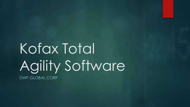 PPT - The Kofax Total Agility Software In The US | Top Big Data ...