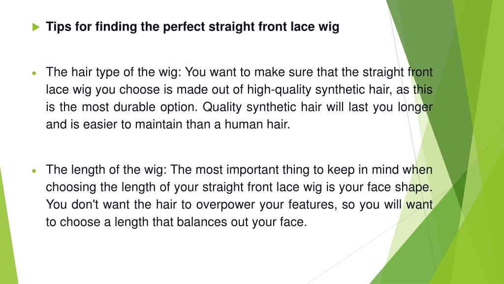 PPT - Why Do Young People Love Straight Front Lace PowerPoint ...