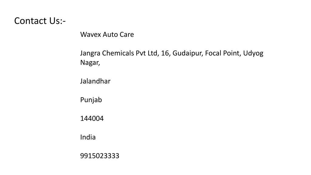 PPT - Car Cleaning AcCar Cleaning Accessories | Wavex.incessories Wavex.in PowerPoint ...