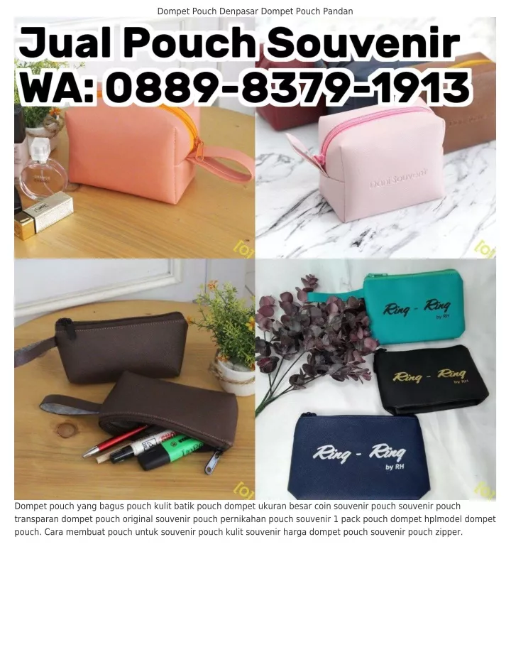 PPT - Ö889–8ᣮᜪ9–191ᣮ (WA) Dompet Pouch Cara Membuat Souvenir Pouch ...