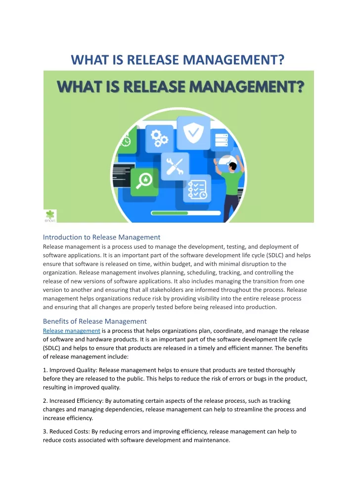 PPT - WHAT IS RELEASE MANAGEMENT? PowerPoint Presentation, free ...
