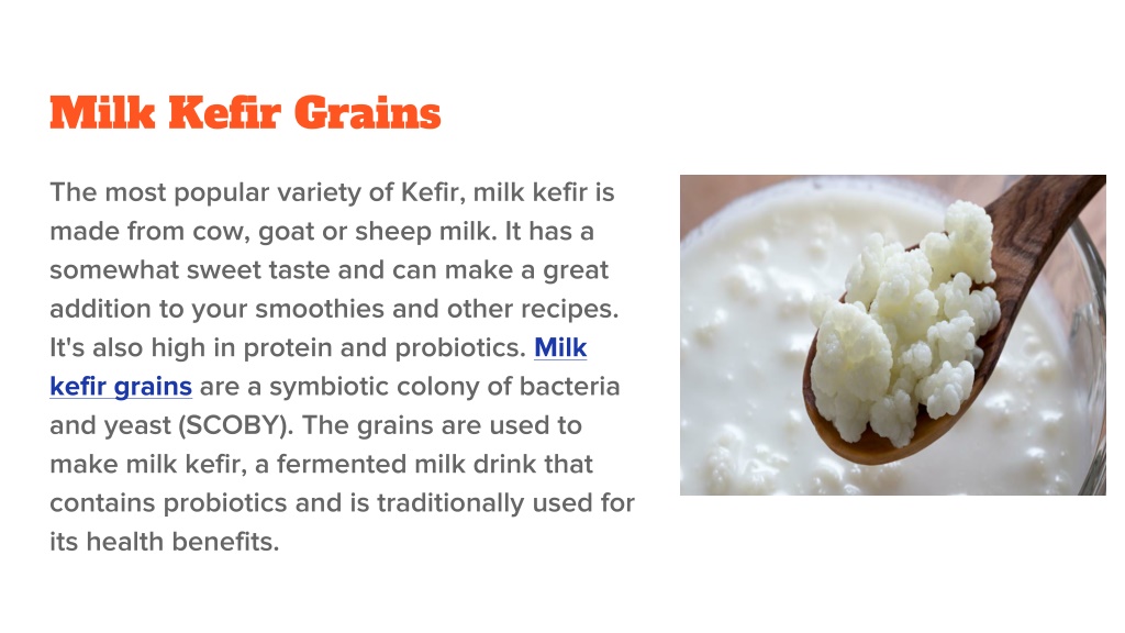 PPT - Things To Know About Kefir Grains PowerPoint Presentation, free ...