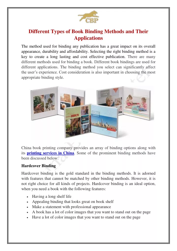 PPT - Different Types of Book Binding Methods and Their Applications ... PPT - Different Types of Book Binding Methods and Their Applications ...