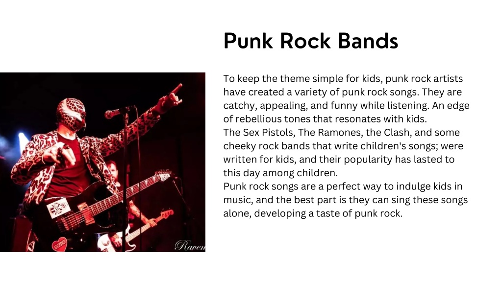 PPT - What about Children’s Songs by Punk Rock Bands and Comedy Rock ...