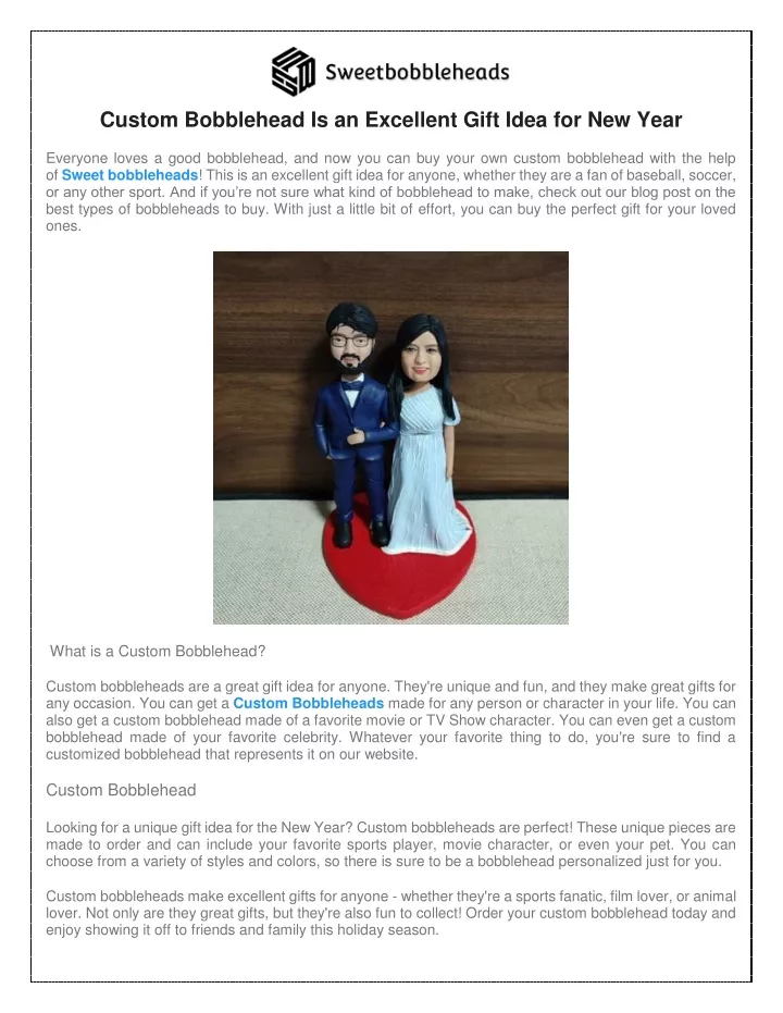 PPT - Personalised Bobblehead PowerPoint Presentation, free download ...
