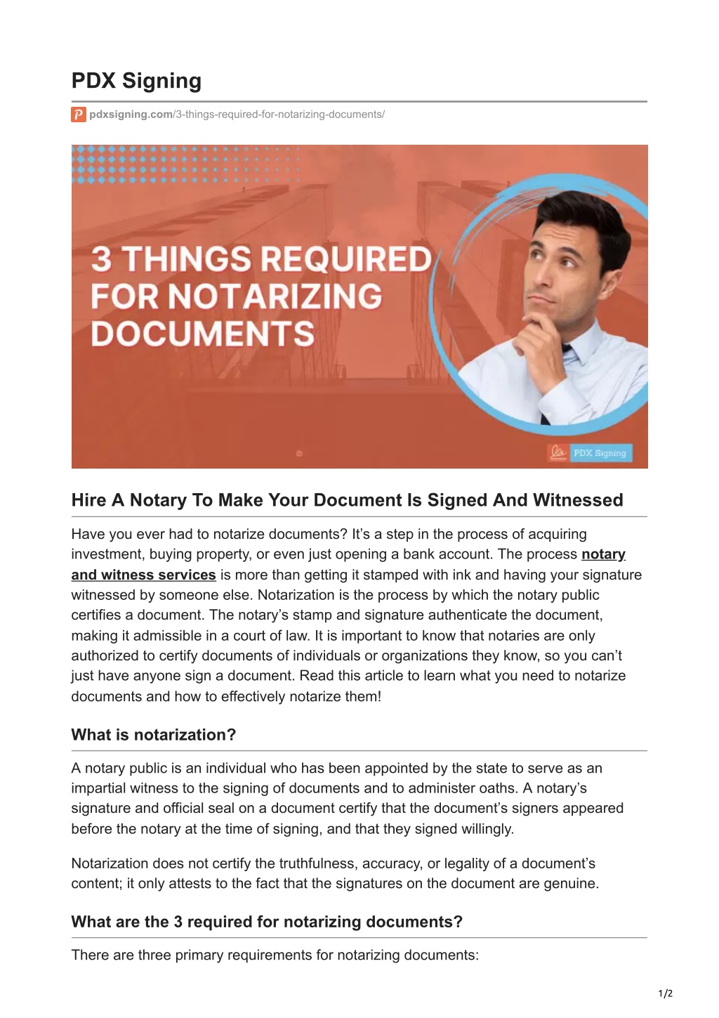 PPT - Hire A Notary To Make Your Document Is Signed And Witnessed ...