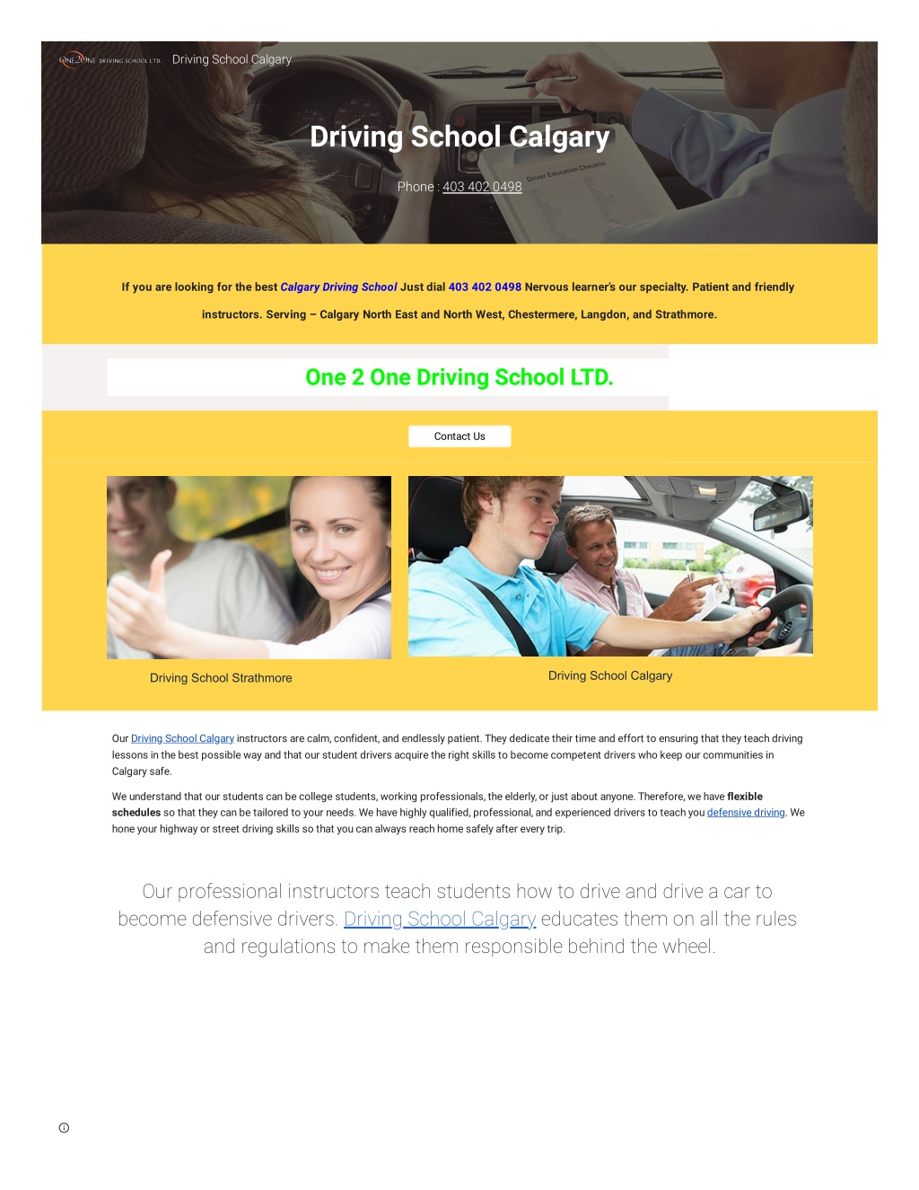 PPT - Calgary Driving School, Best Driving School in Calgary PowerPoint ...