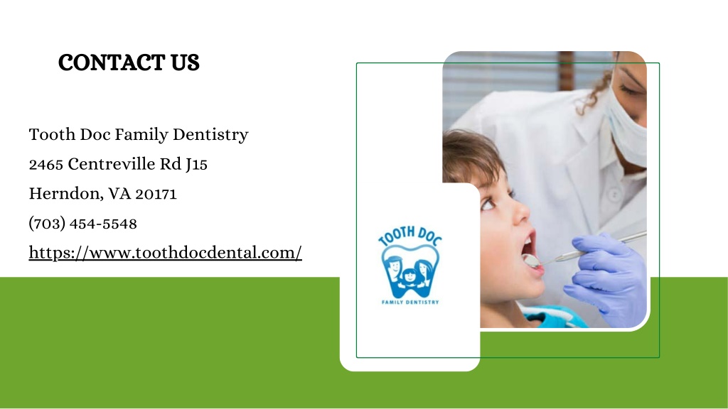 PPT - Pediatric Dentist Herndon VA - Tooth Doc Family Dentistry ...