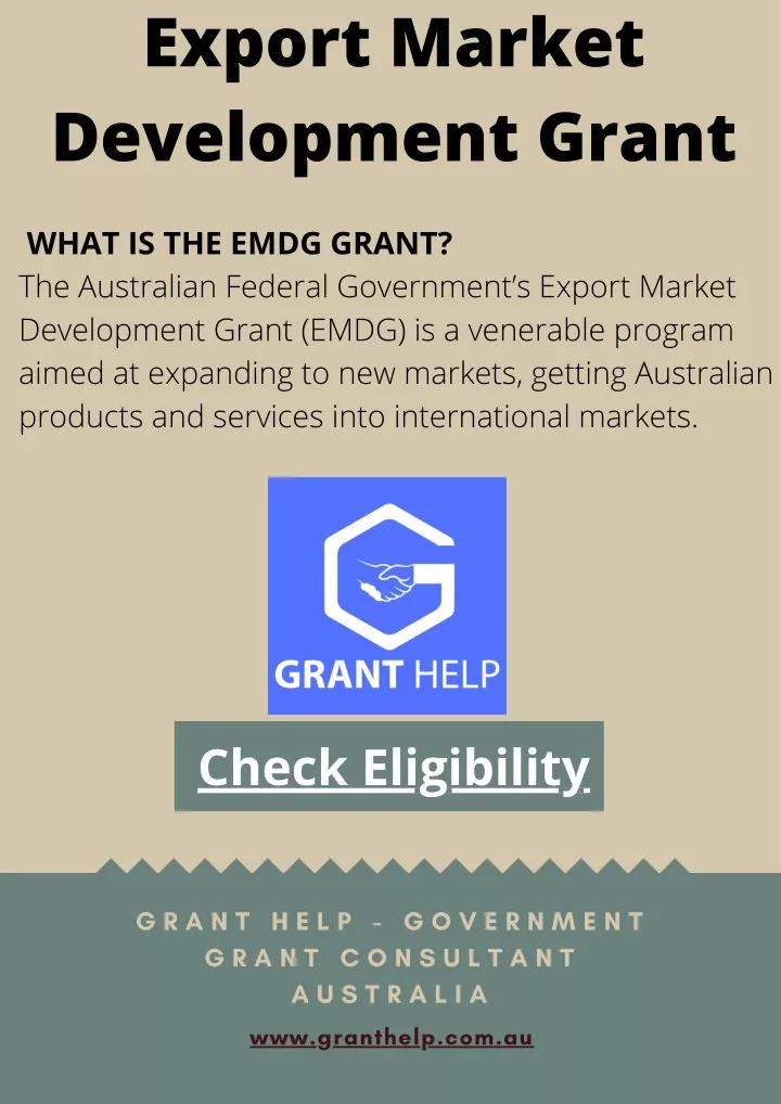 PPT - Export Market Development Grant PowerPoint Presentation, free ...