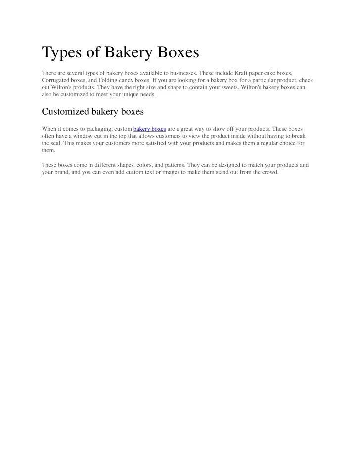 PPT - Types of Bakery Boxes PowerPoint Presentation, free download - ID ...