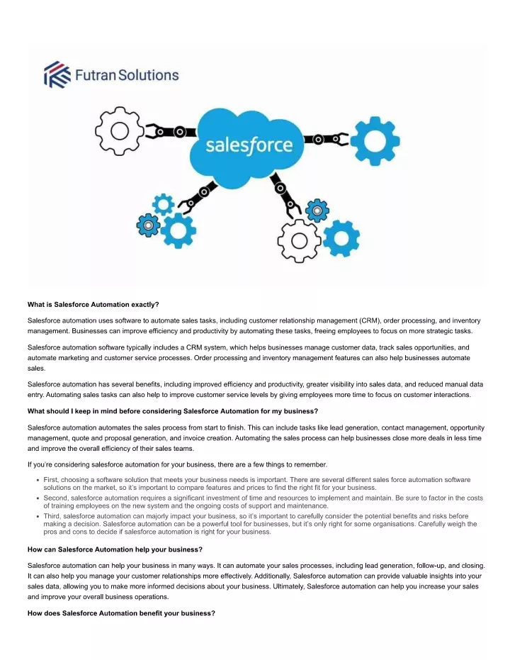 PPT - Salesforce Automation How it can Help Your Business PowerPoint ...