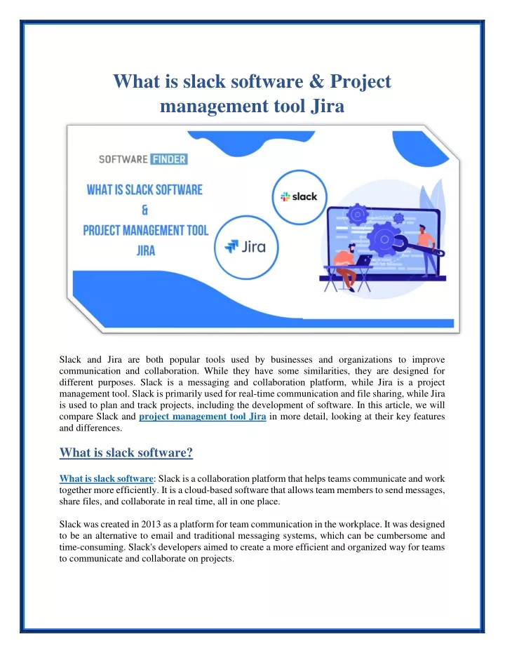 PPT - What is slack software & Project management tool Jira PowerPoint ...