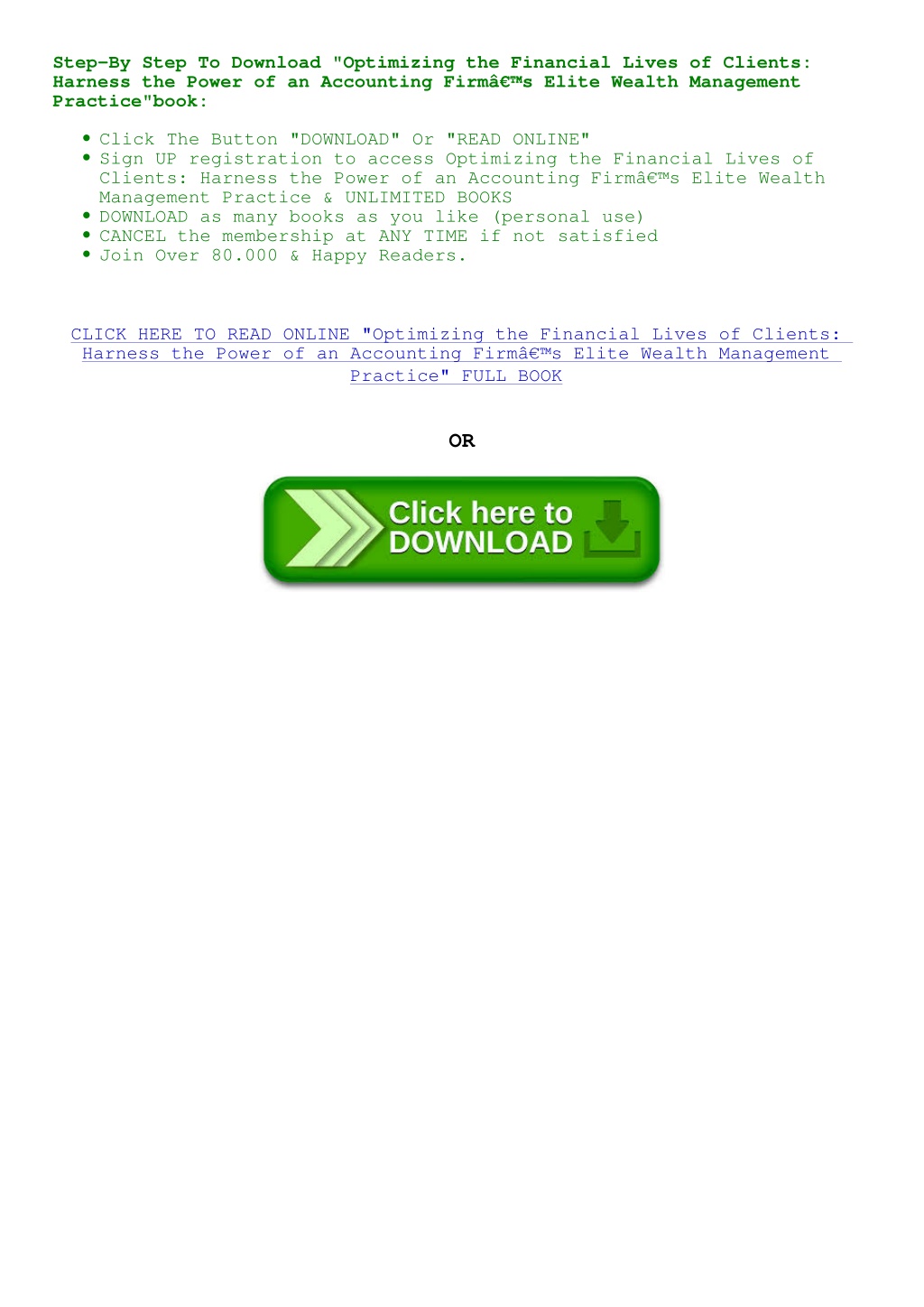 PPT - [DOWNLOAD IN @PDF] Optimizing the Financial Lives of Clients ...