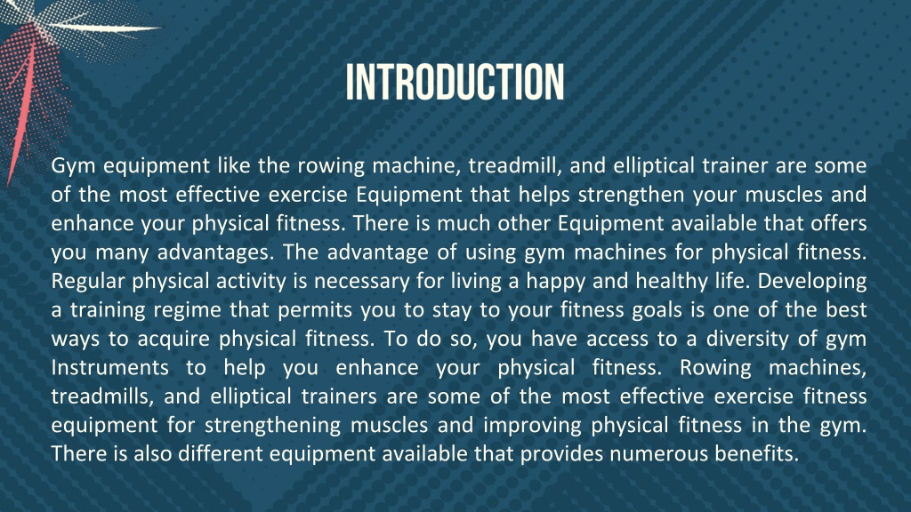 PPT - The Most Important Benefits of Gym Equipment for Physical Health ...