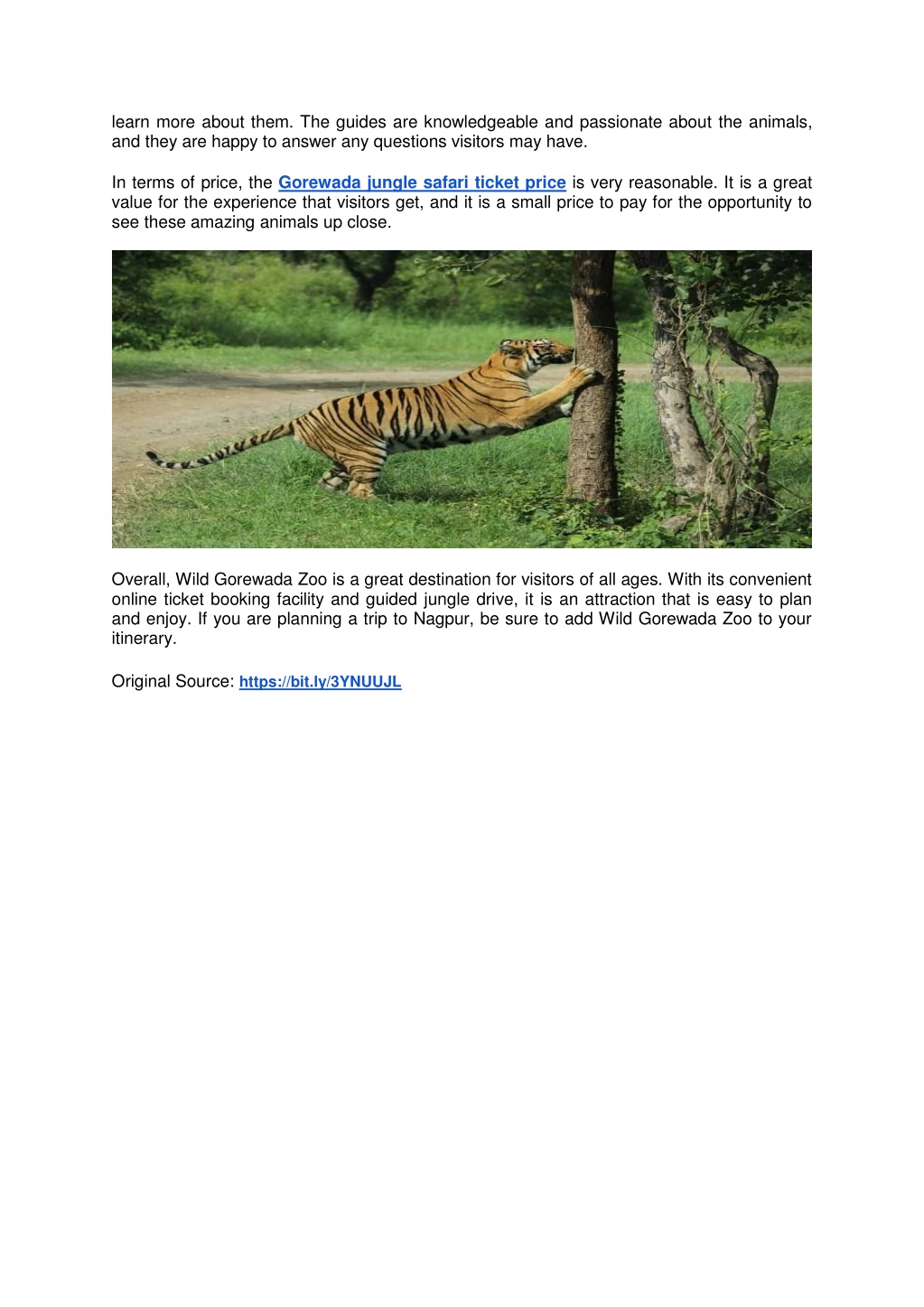 PPT - Get the Perfect Experience at The Wild Gorewada Zoo With the ...