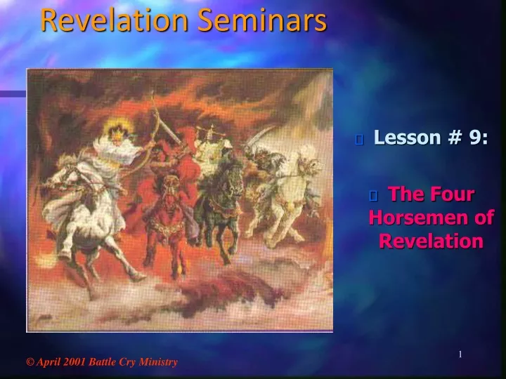 PPT - Lesson 9 The Four Horsemen PowerPoint Presentation, free download ...