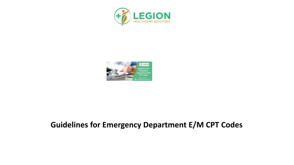 PPT Guidelines For Emergency Department E M CPT Codes PowerPoint PPT Guidelines For Emergency Department E M CPT Codes PowerPoint