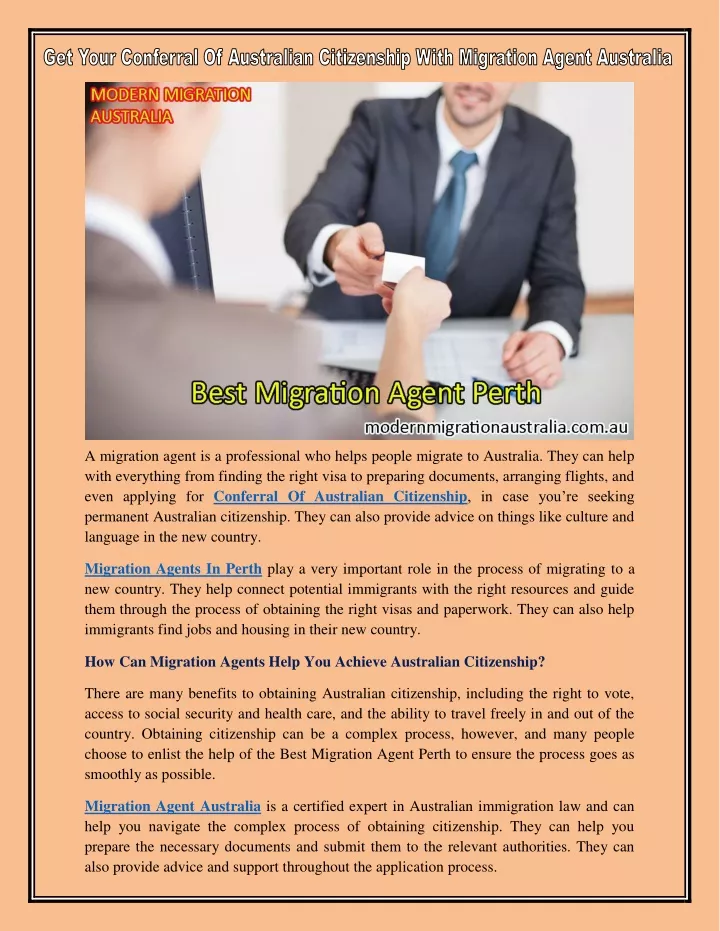 PPT - Best Migration Agent Perth PowerPoint Presentation, free download ...