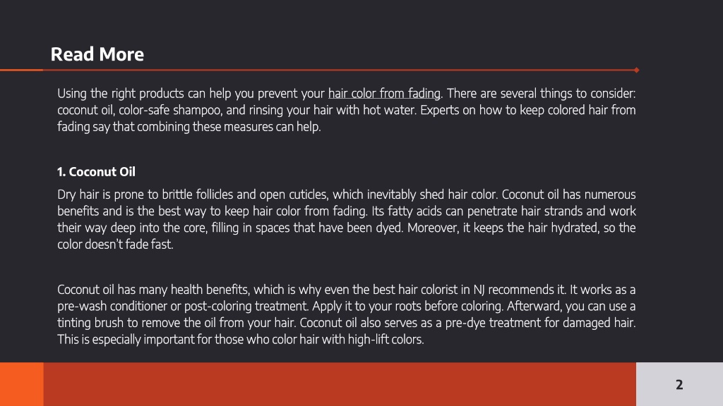 PPT - Prevent Your Hair Color From Fading - Liquid Hair Salon PowerPoint Presentation - ID:11858693