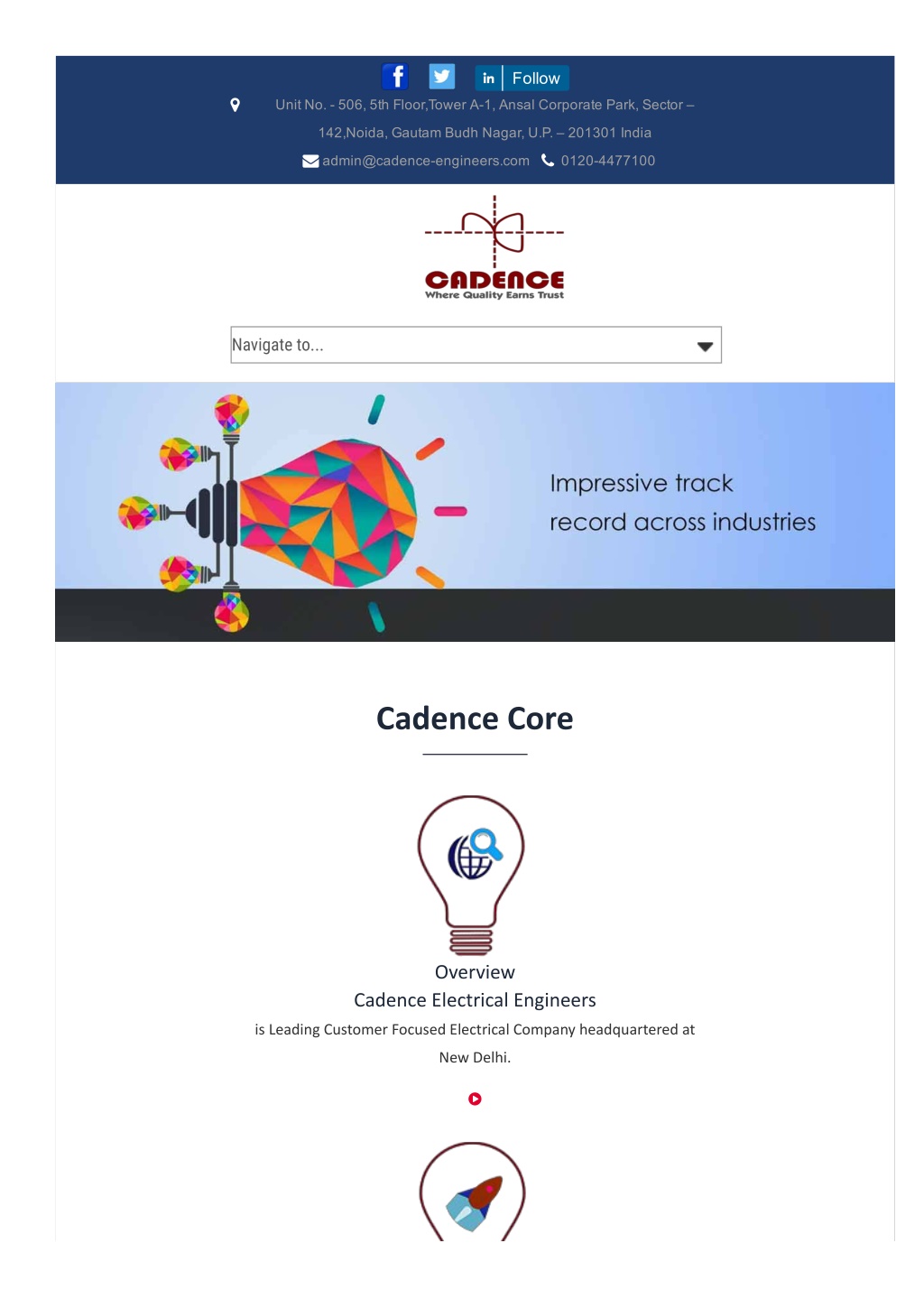 PPT - Best Electrical Company in Delhi, India » Cadence Electrical ...
