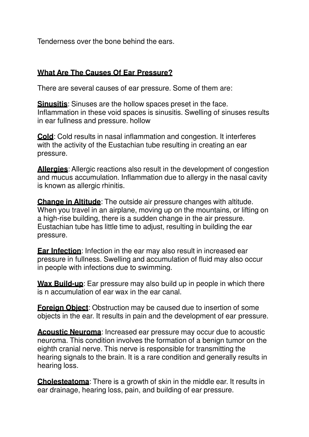 PPT - Treating Ear Pressure: What Are The Options? PowerPoint ...