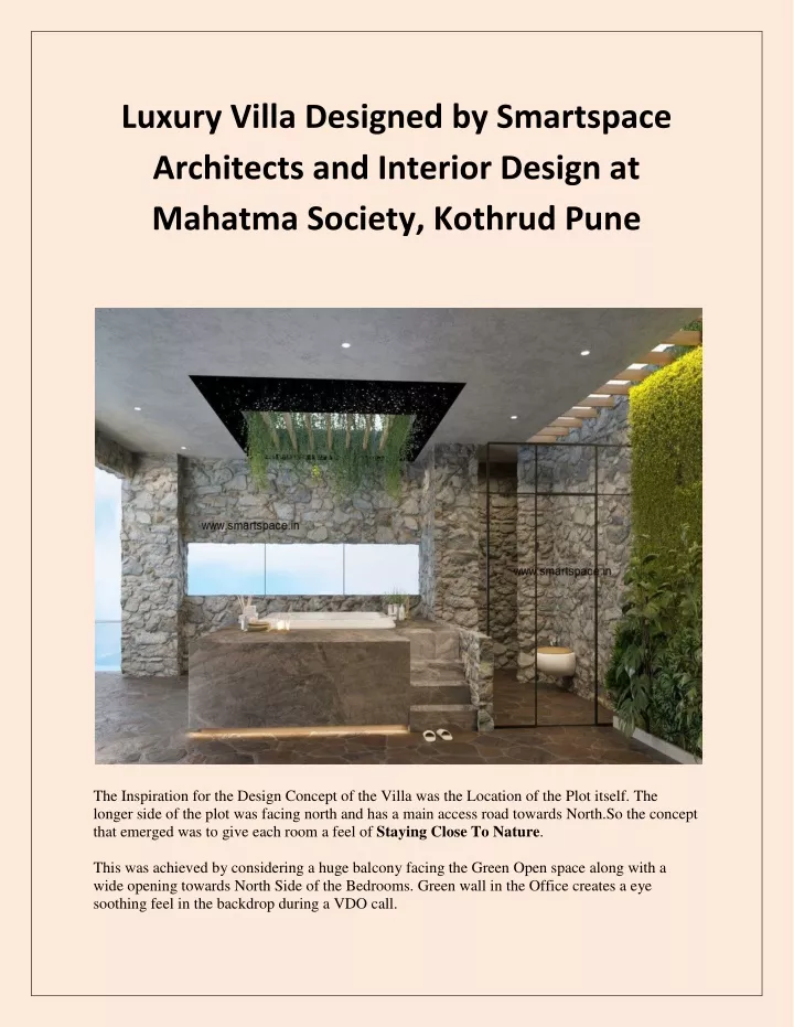 PPT - Luxury Villa Designed by Smartspace Architects and Interior Design at Mahatma Society ...