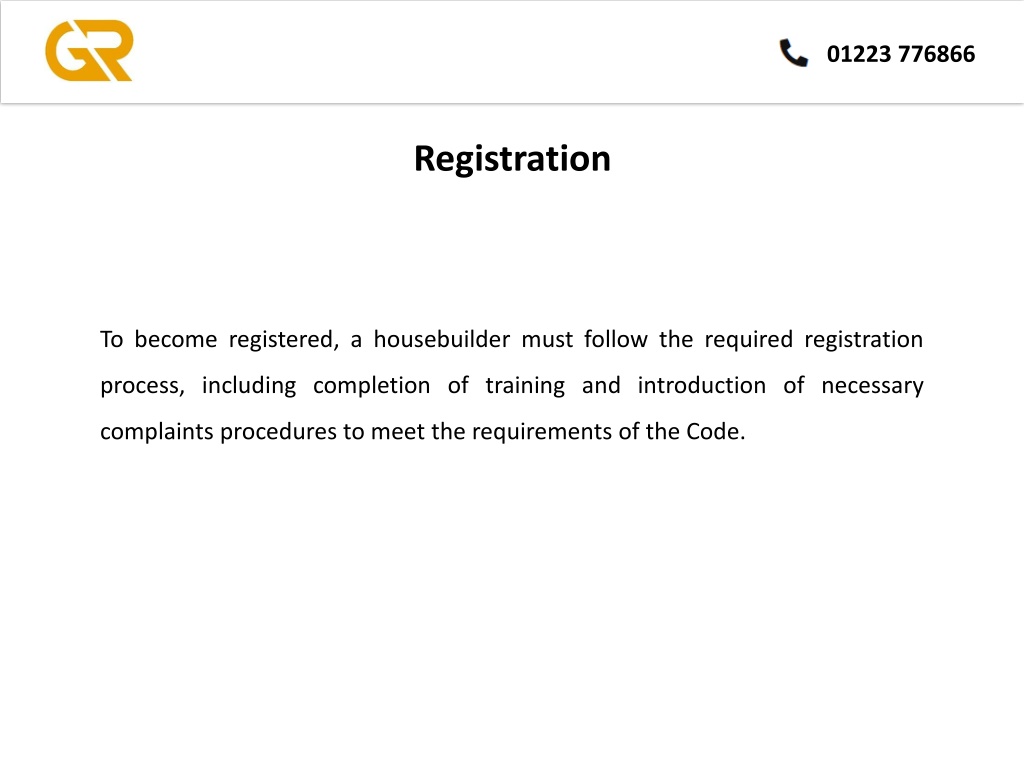 PPT - Mandatory NHQB Requirements To Become A Registered Housebuilder ...