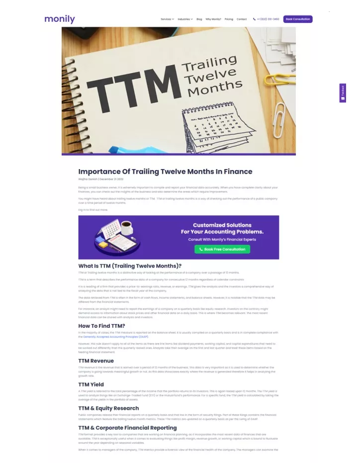 PPT - Importance Of Trailing Twelve Months In Finance PowerPoint ...