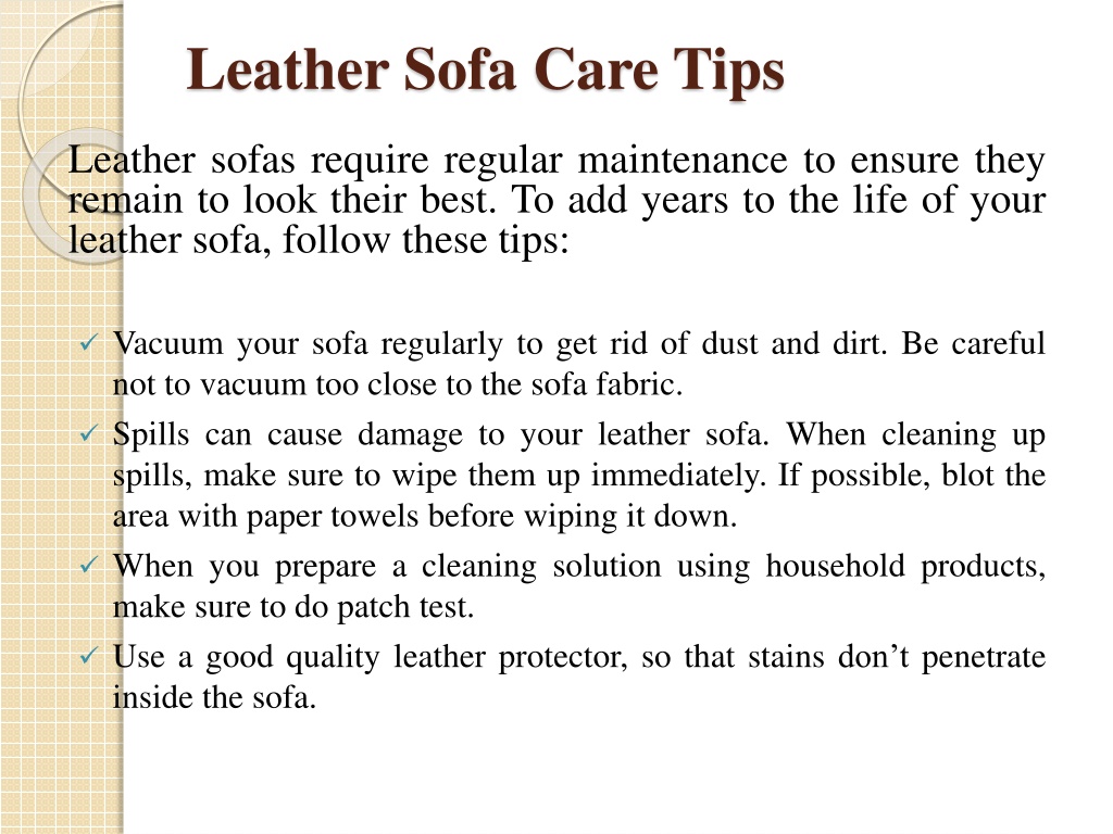 PPT - Get Reliable Leather Sofa Cleaning Services In Melbourne ...
