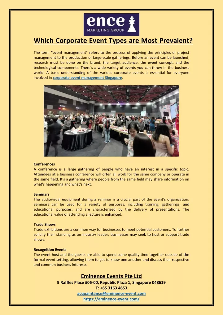 PPT - Which Corporate Event Types are Most Prevalent PowerPoint ...