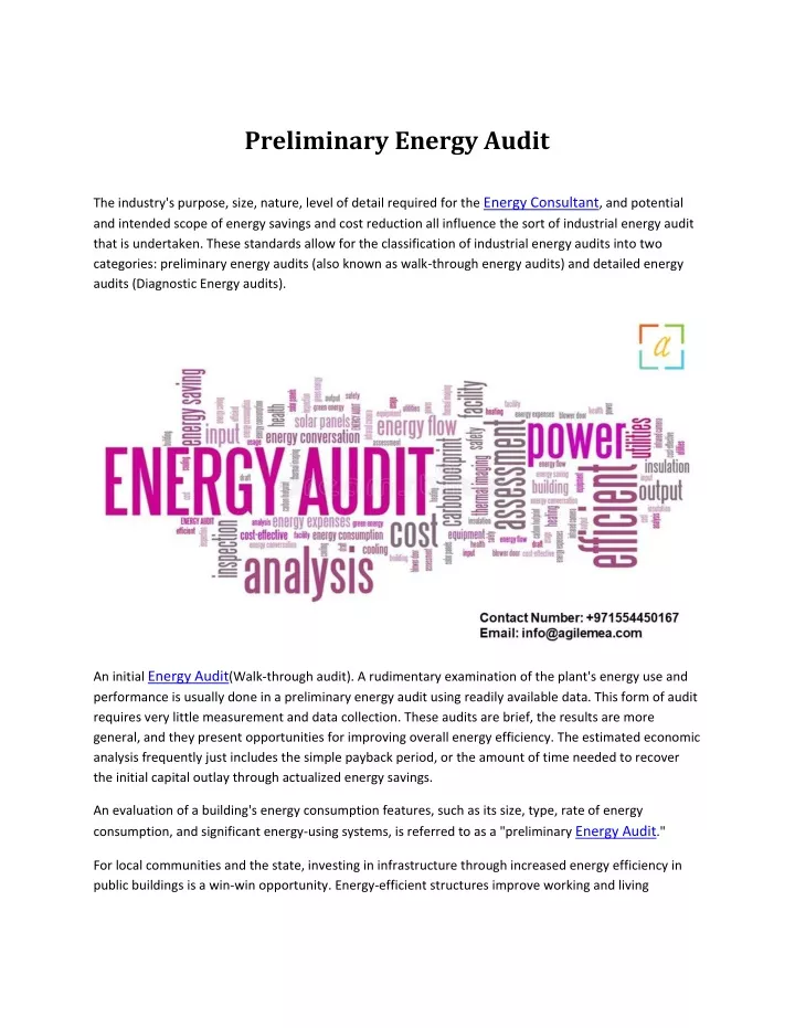 PPT - Preliminary Energy Audit PowerPoint Presentation, free download ...