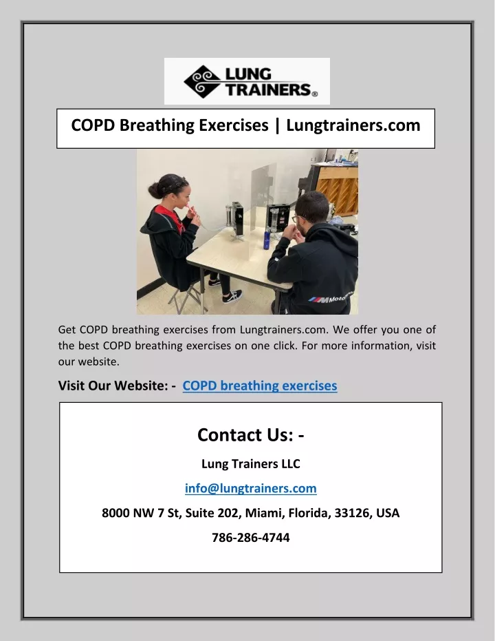 PPT - COPD Breathing Exercises | Lungtrainers.com PowerPoint ...