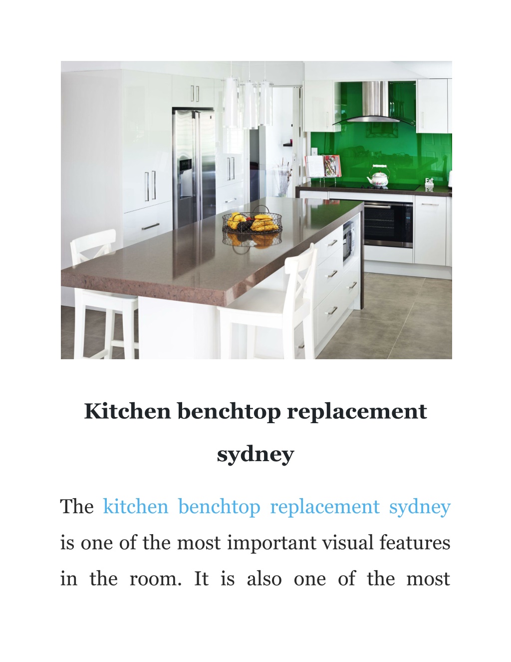 PPT - The Benefits of New Kitchen Benchtops PowerPoint Presentation ...