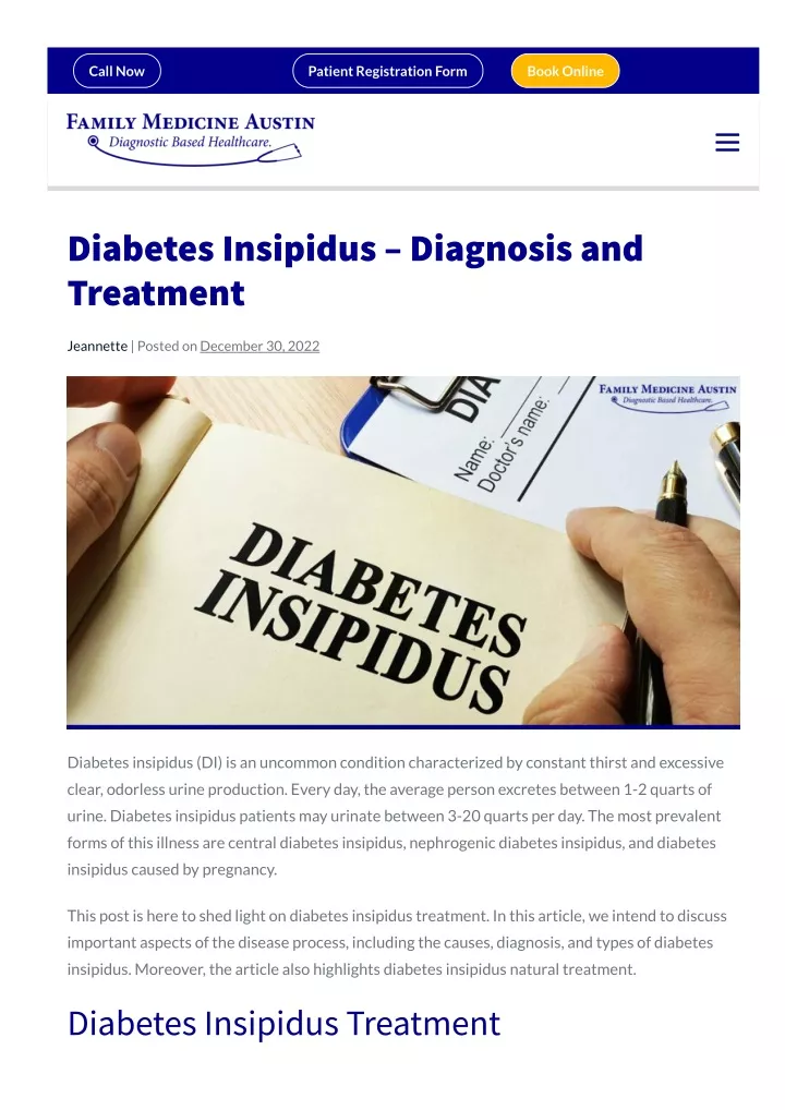 PPT - Diabetes-insipidus-diagnosis-and-treatment- PowerPoint ...
