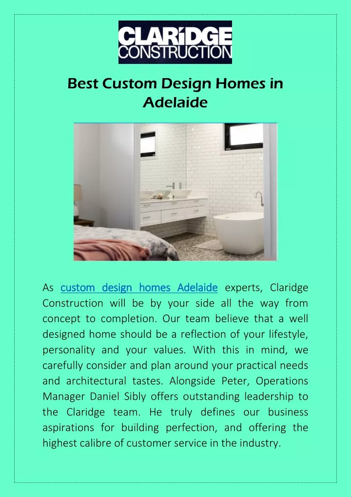 PPT - Best Custom Design Homes in Adelaide PowerPoint Presentation ...