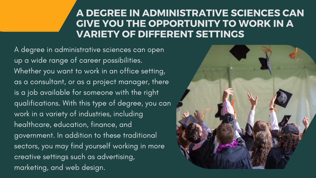 PPT - 4 Benefits of Earning a Degree in Administrative Sciences ...