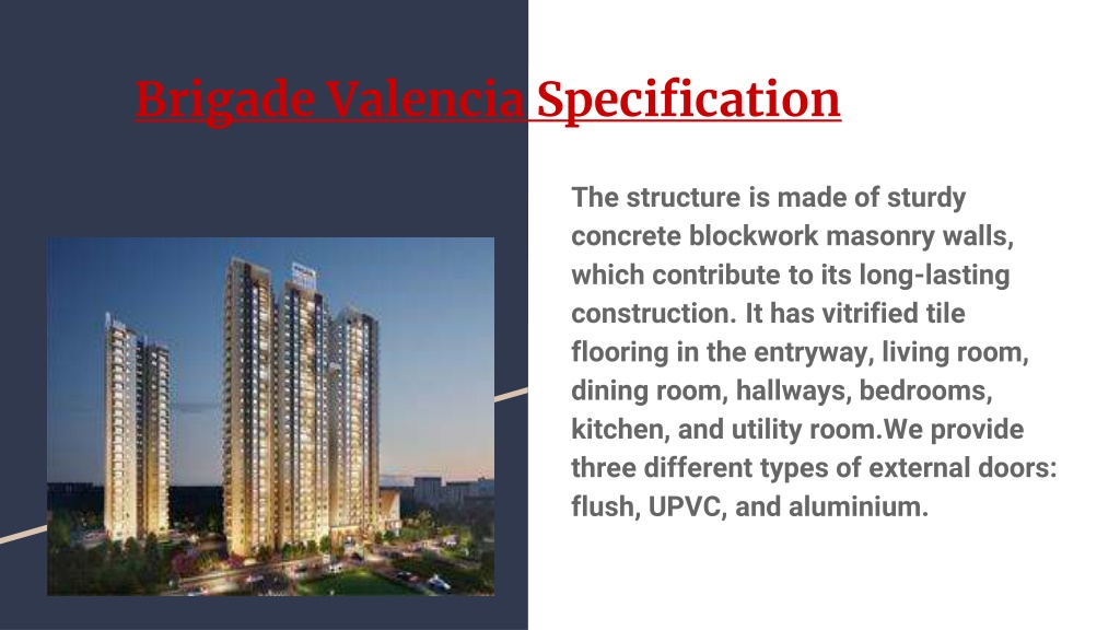 PPT - Experience the Modern Lifestyle In Brigade Valencia. PowerPoint ...