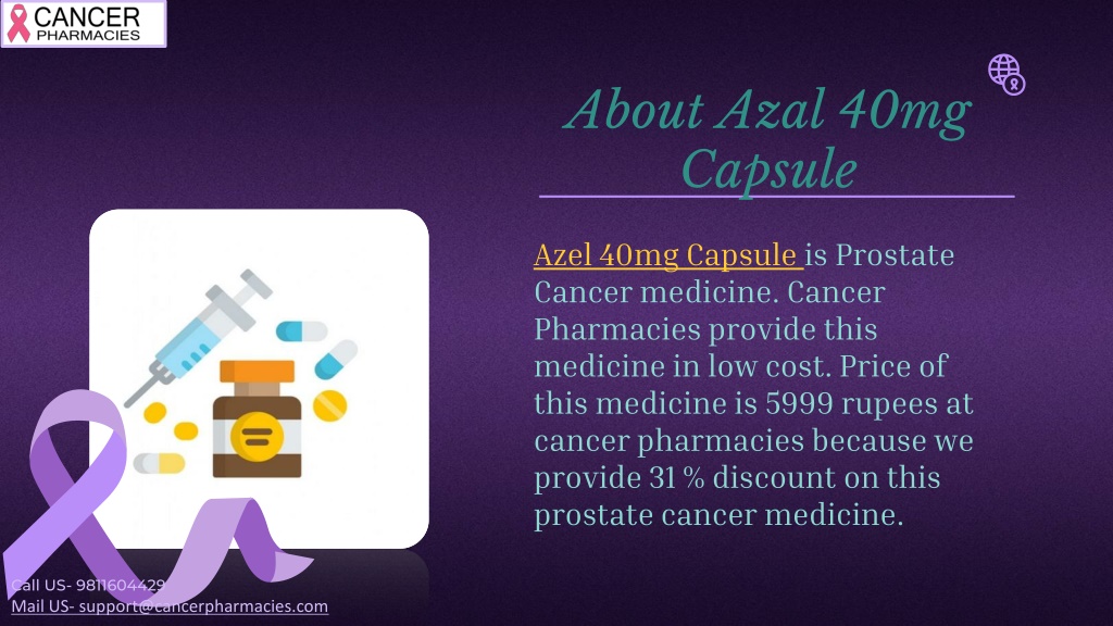 PPT - Buy Enzamide 40mg Capsule for prostate cancer PowerPoint ...