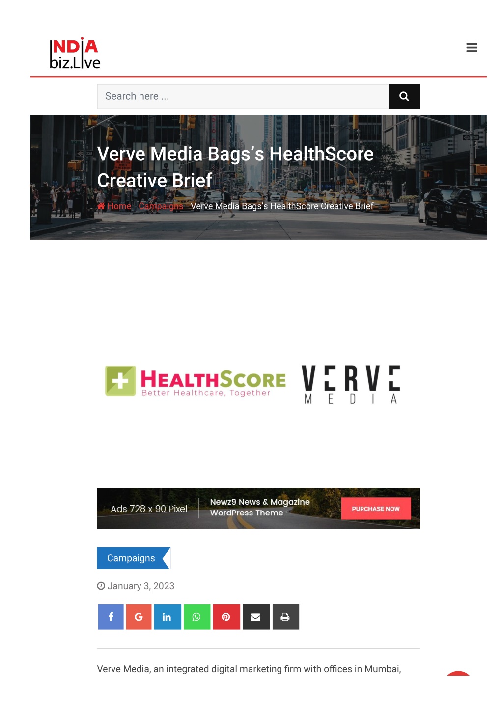 PPT - Verve Media Bags's HealthScore Creative Brief PowerPoint ...