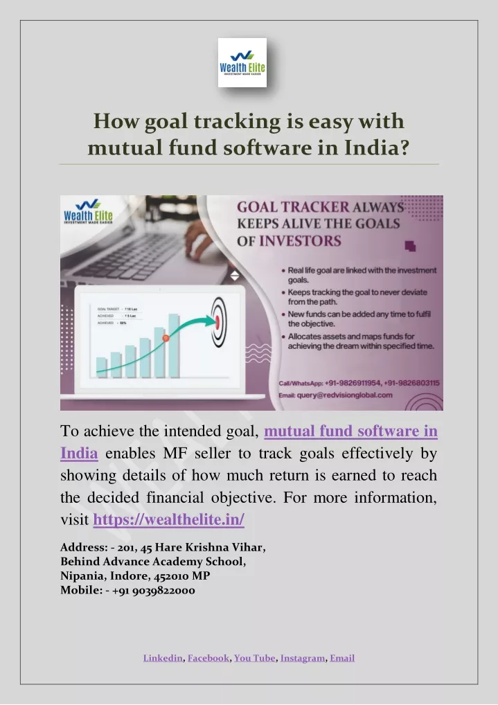 PPT - How goal tracking is easy with mutual fund software in India ...