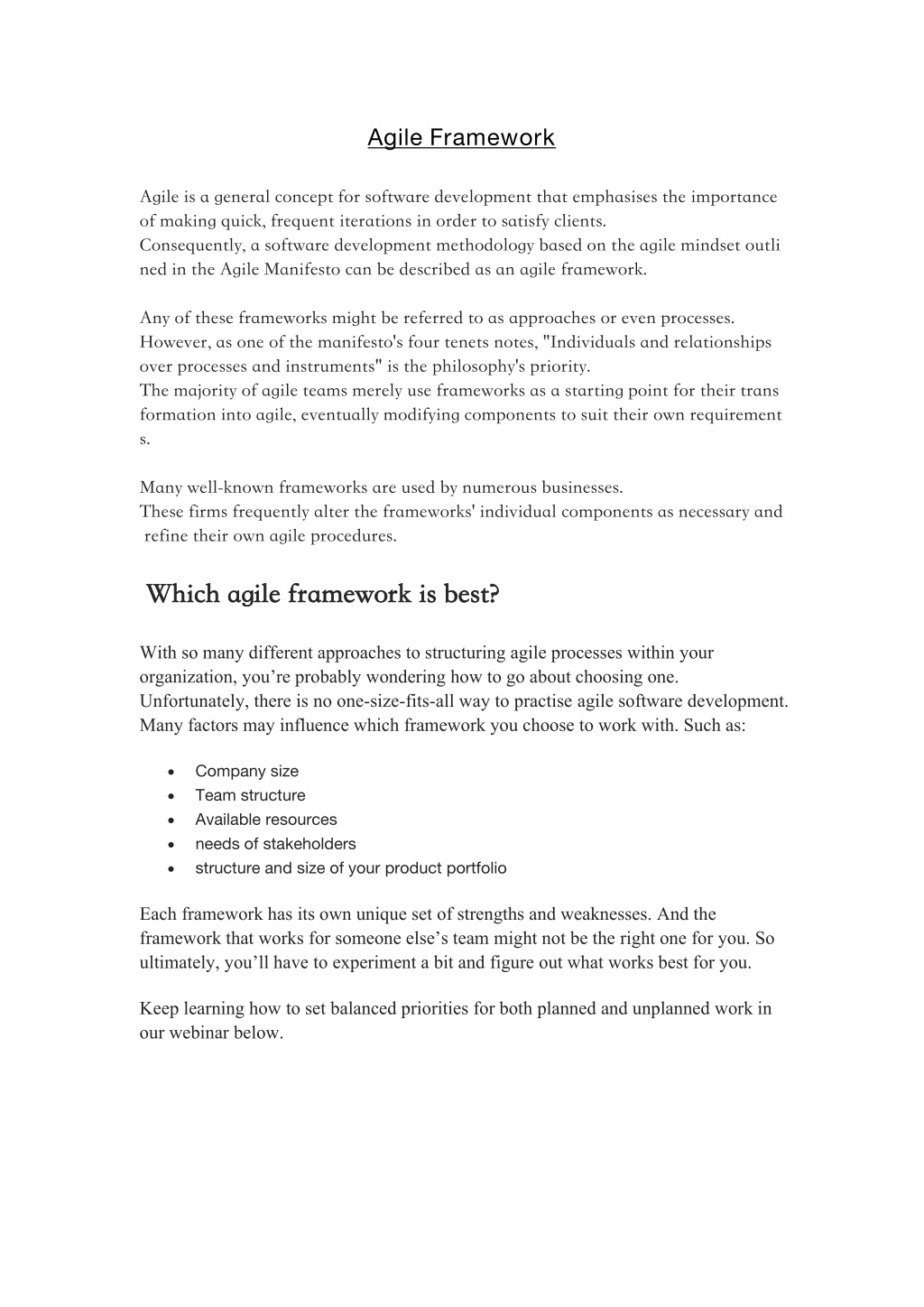 Ppt Agile Framework Powerpoint Presentation Free Download Id 11867654
