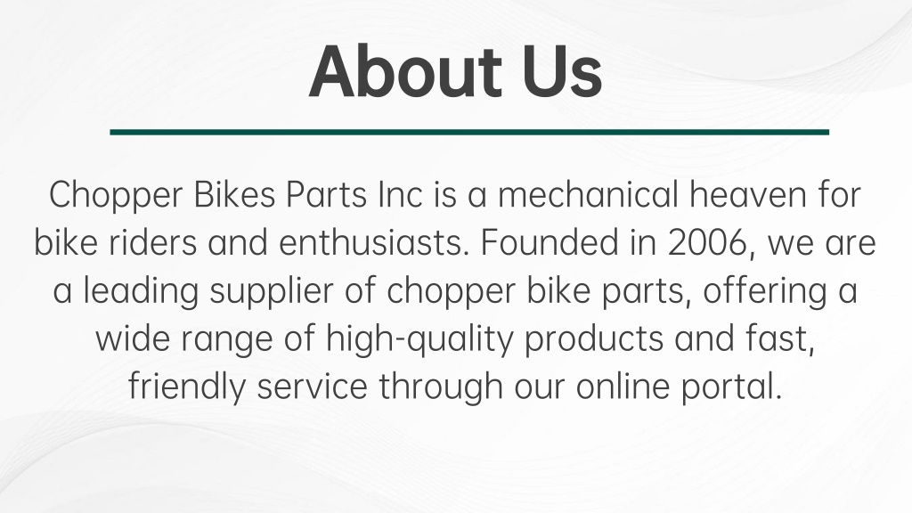 PPT - Transform Your Ride With Our Wide Selection Of Mini Chopper Fork ...