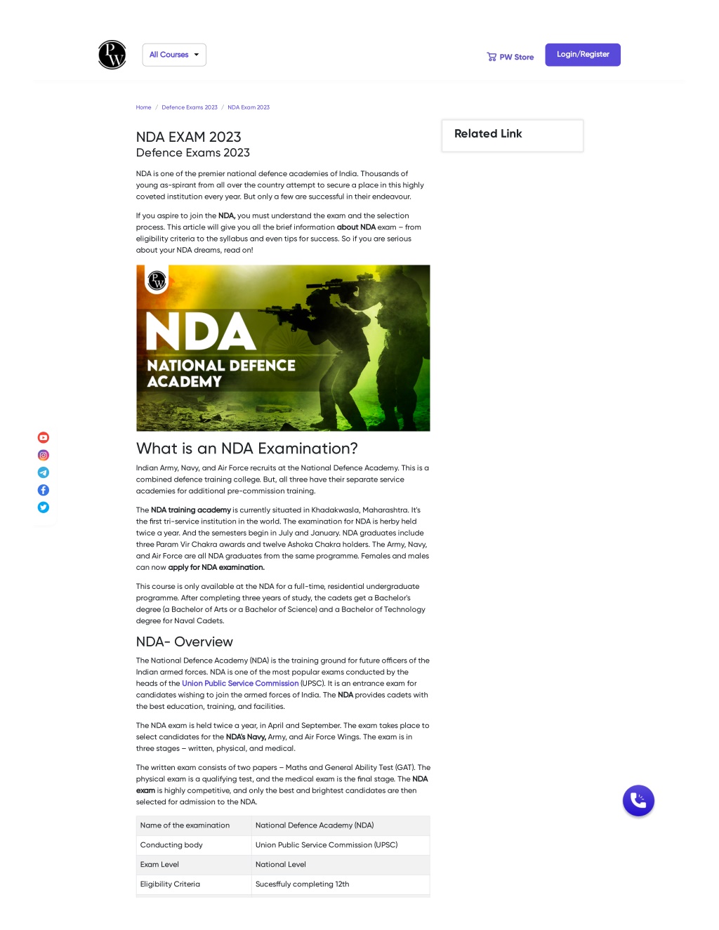 PPT - Latest update for Defence NDA Exam 2023 | Download Pdf PowerPoint ...