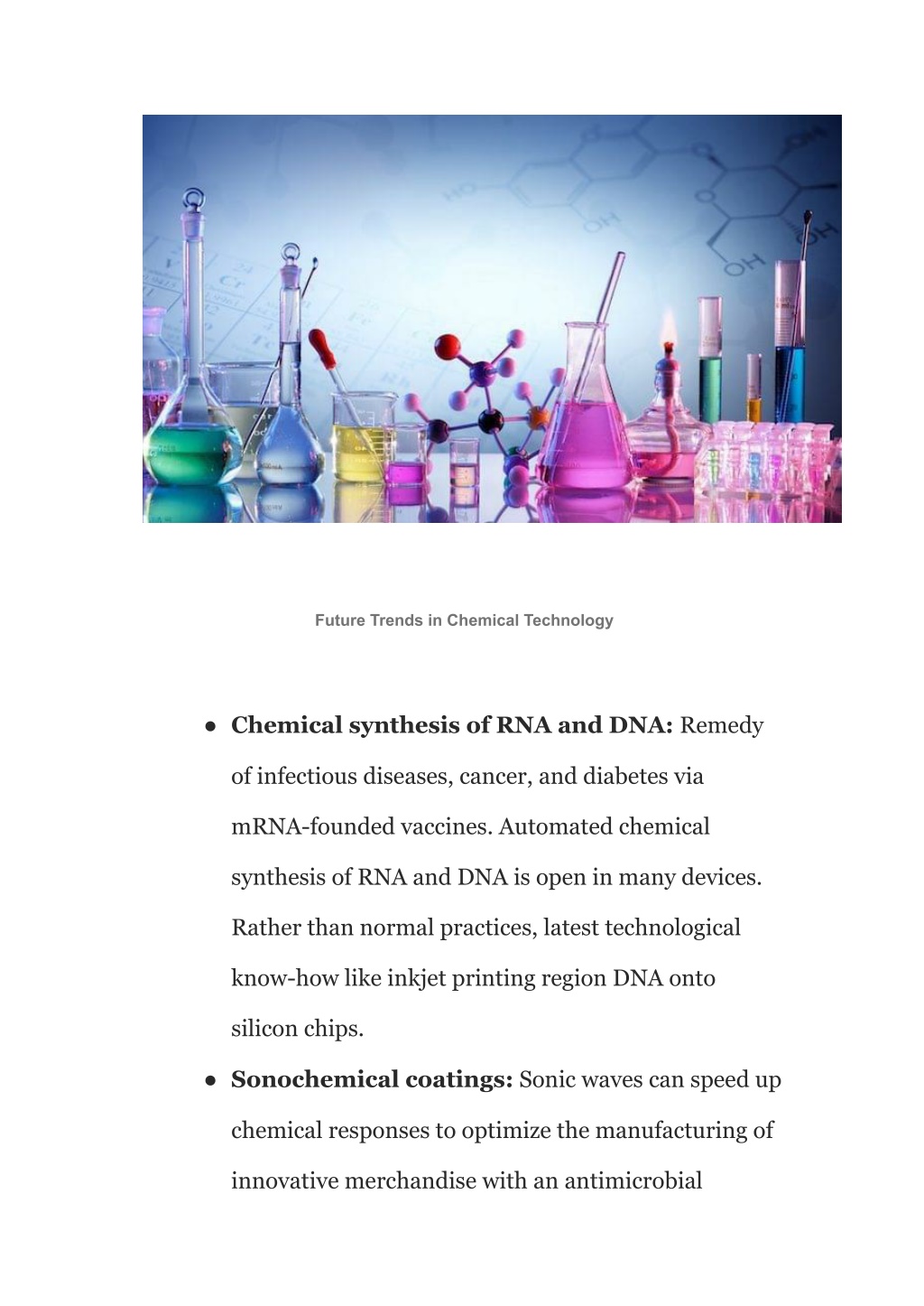 PPT - Future Trends in Chemical technology PowerPoint Presentation ...