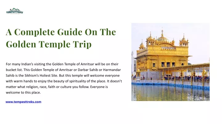 PPT - A Complete Guide On The Golden Temple Trip PowerPoint ...