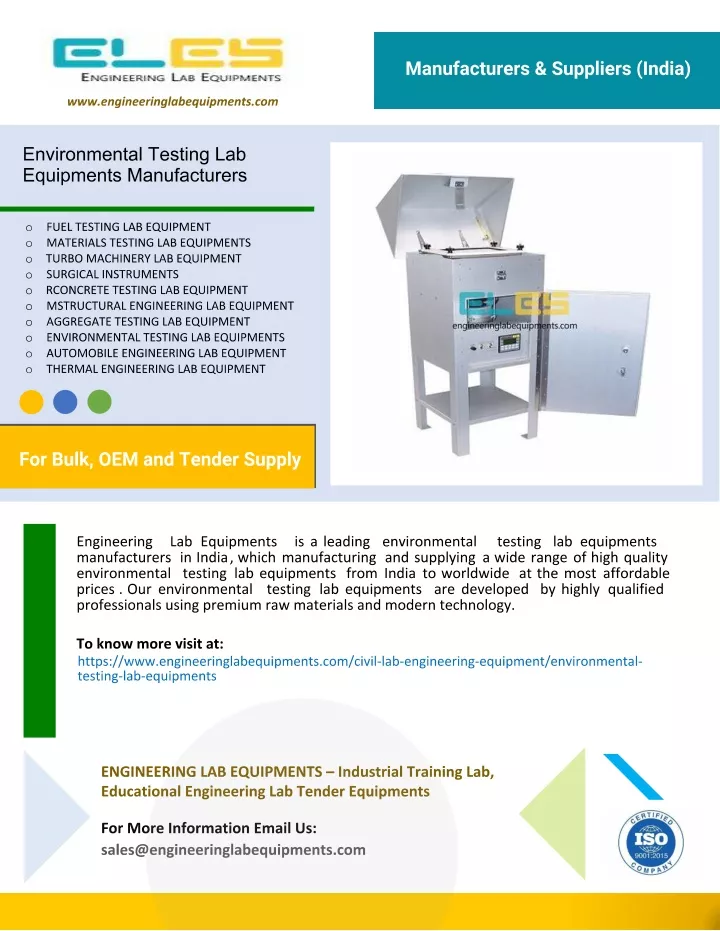 PPT - Environmental Testing Lab Equipments Manufacturers PowerPoint ...