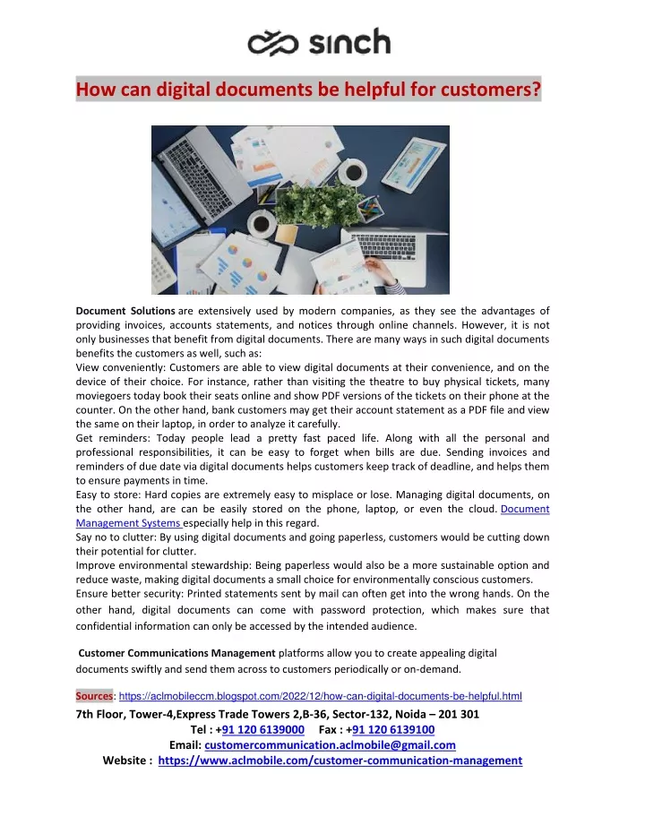 PPT - How can digital documents be helpful for customers PowerPoint ...